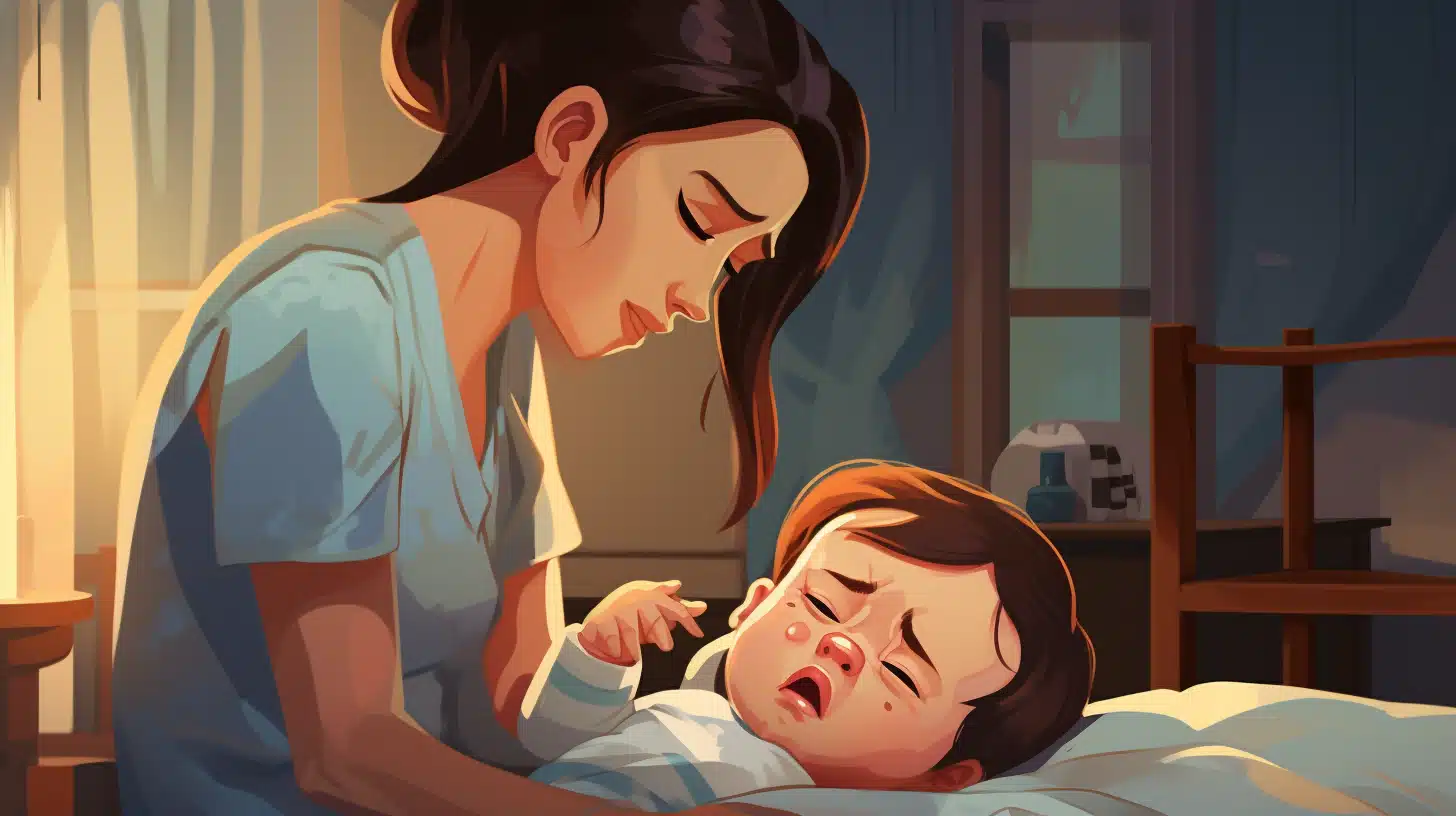 Safely Examine the Baby after Falling from Bed - illustrated Tea Cup